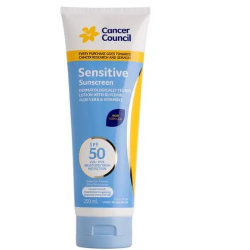 Cancer Council SPF50 Sensitive Sunscreen 250ml - essencelk Essence.lk ...