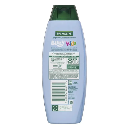 Palmolive Kids 3 in 1 Bluey Shampoo Conditioner & Body Wash 350ml ...
